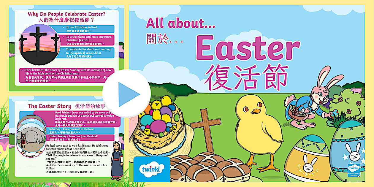 All About Easter PowerPoint ｜中英雙語 - Twinkl