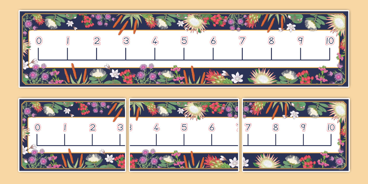Fynbos-Themed Numbers 0 to 10 Display Bunting (teacher made)