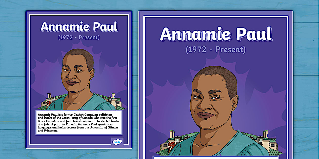 Remarkable Jewish Canadians Interm. Poster: Annamie Paul