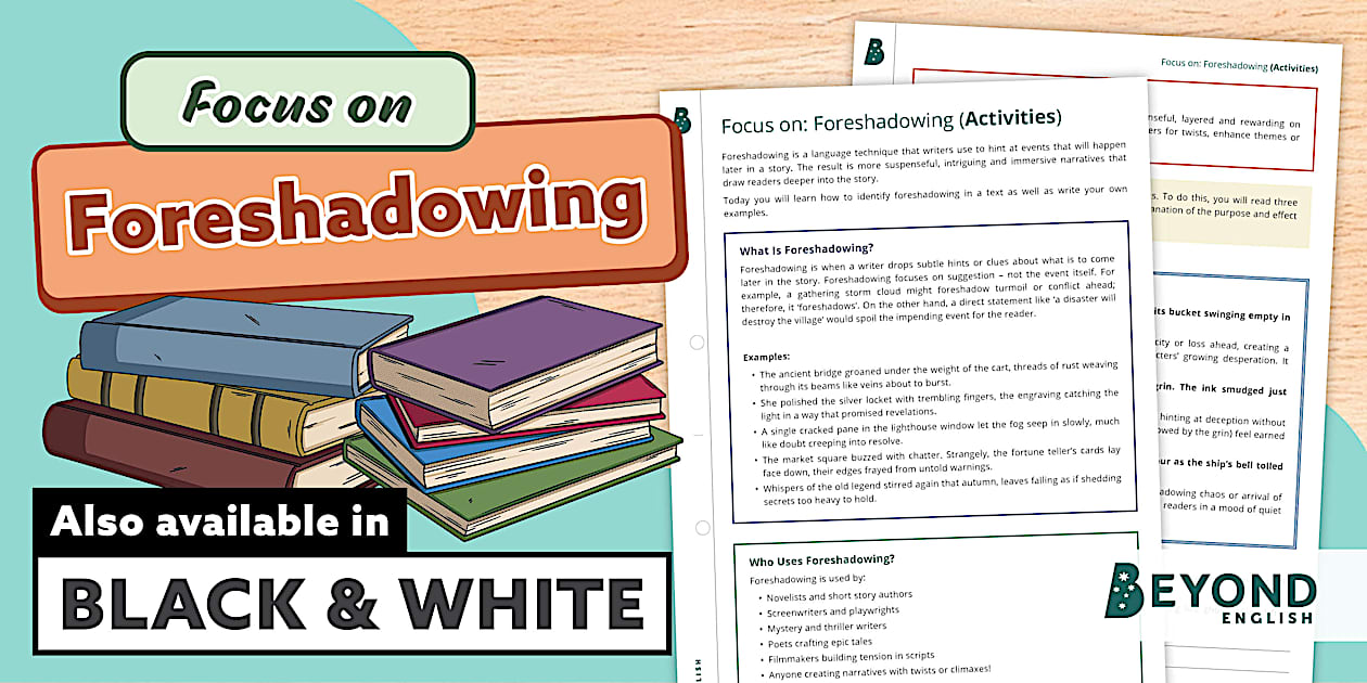 Focus on: Foreshadowing (Activities)