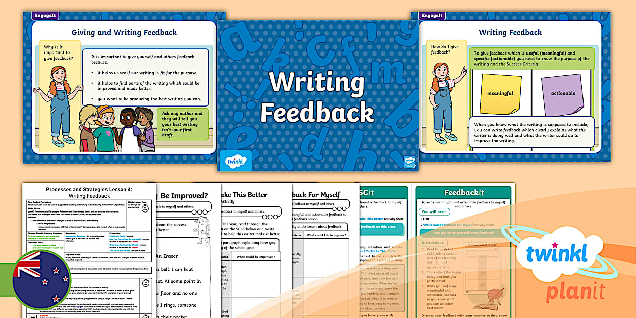 During year 4 Writing: Writing Processes: Writing Feedback