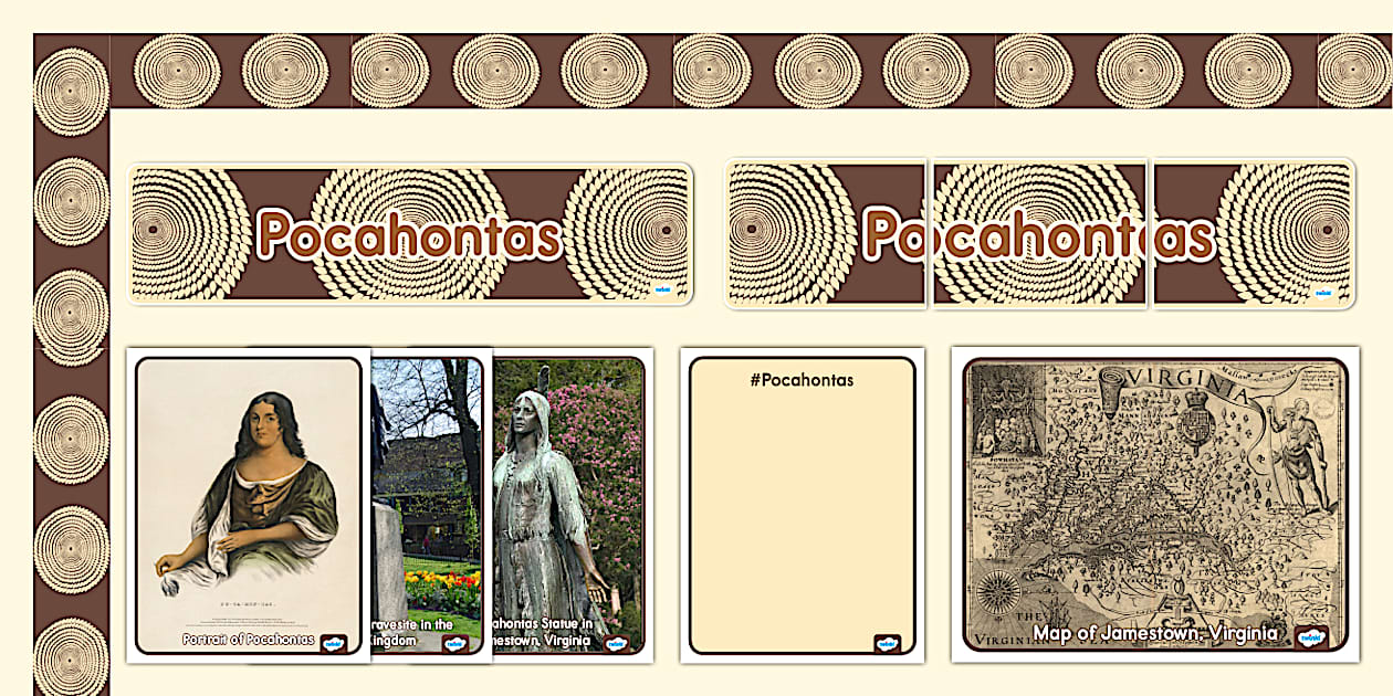 Pocahontas Bulletin Board Pack (teacher made) - Twinkl