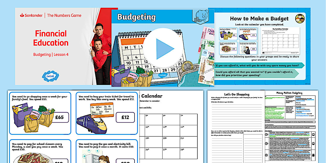 FREE! - CfE Financial Education Budgeting Lesson Pack – Ages 9-11
