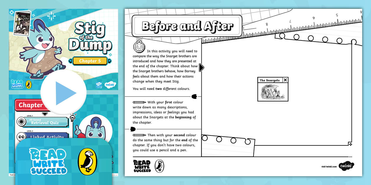 FREE! - Stig of the Dump Whole-Class Guided Reading Pack: Chapter 5 [LKS2]