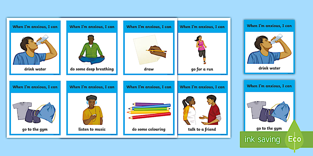 Feeling Anxious Choice Cards (teacher made) - Twinkl