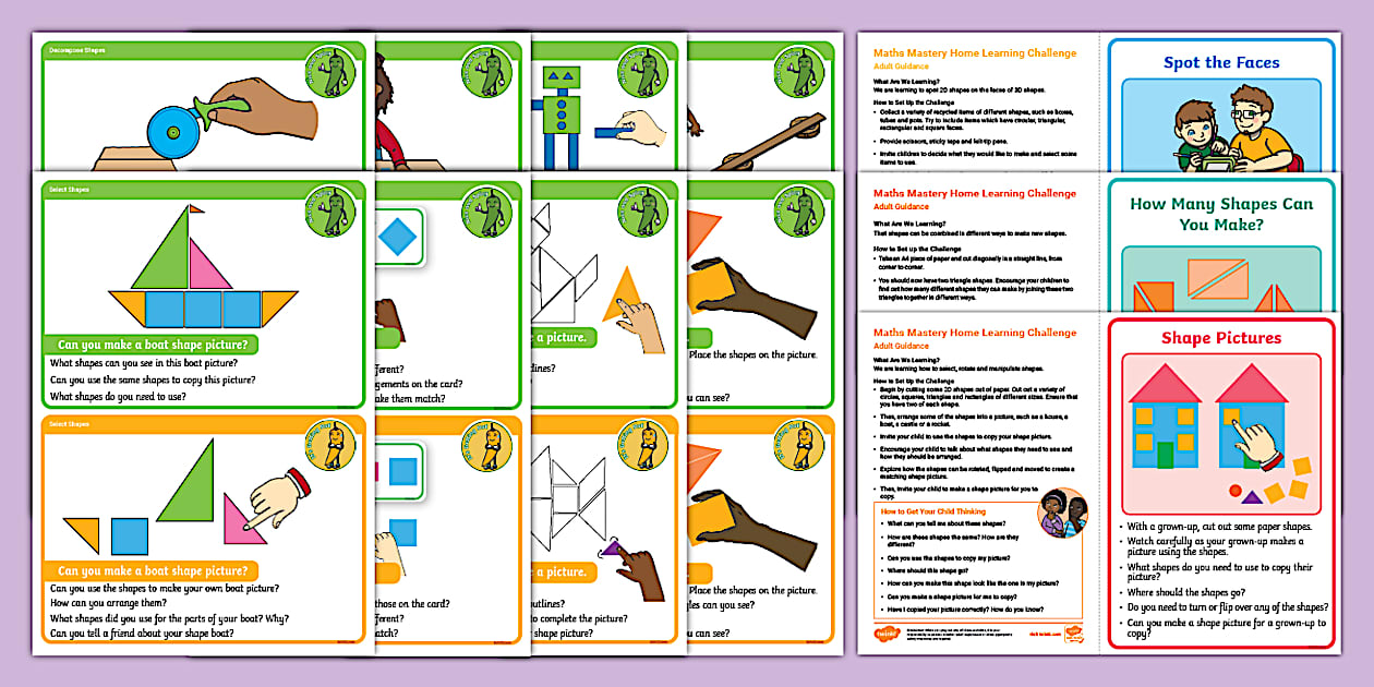 👉 Kindergarten Maths Challenges: Manipulate, Compose and Decompose