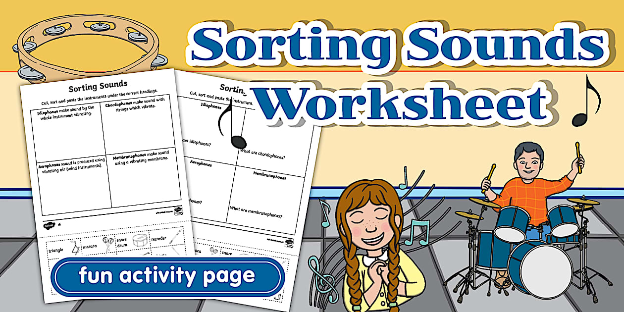 Sorting Sounds Worksheet / Worksheet