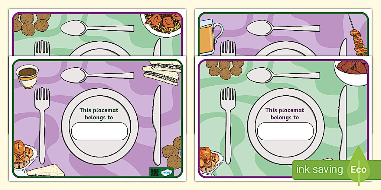 Café Place Mats (teacher made) - Twinkl