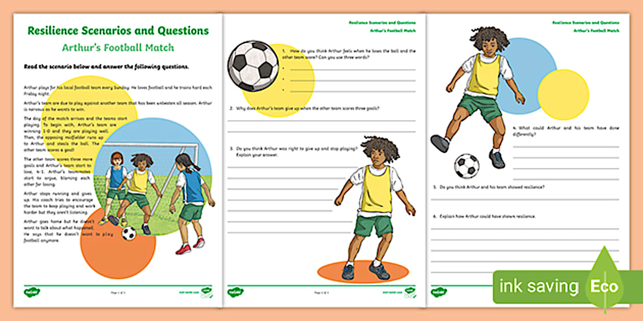 Resilience Scenarios and Questions 1 (teacher made) - Twinkl