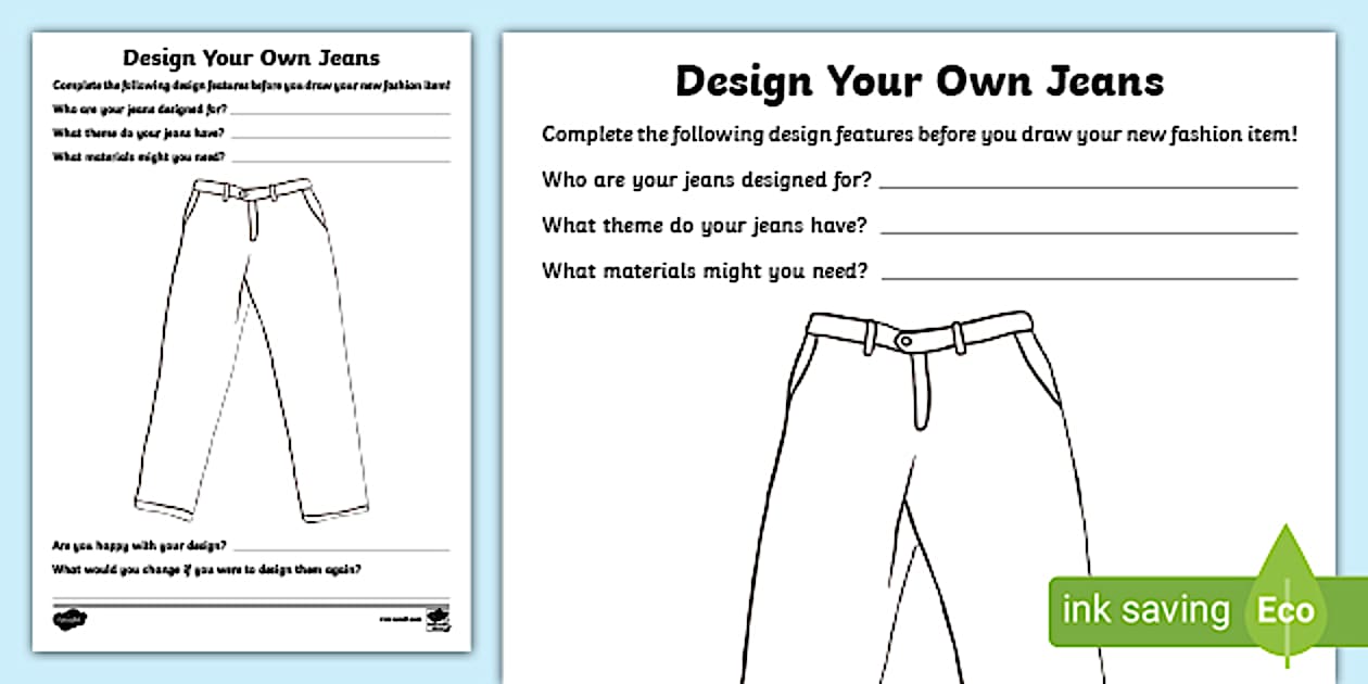 Jeans for Genes Day Art and Craft - KS2 Resources - Twinkl