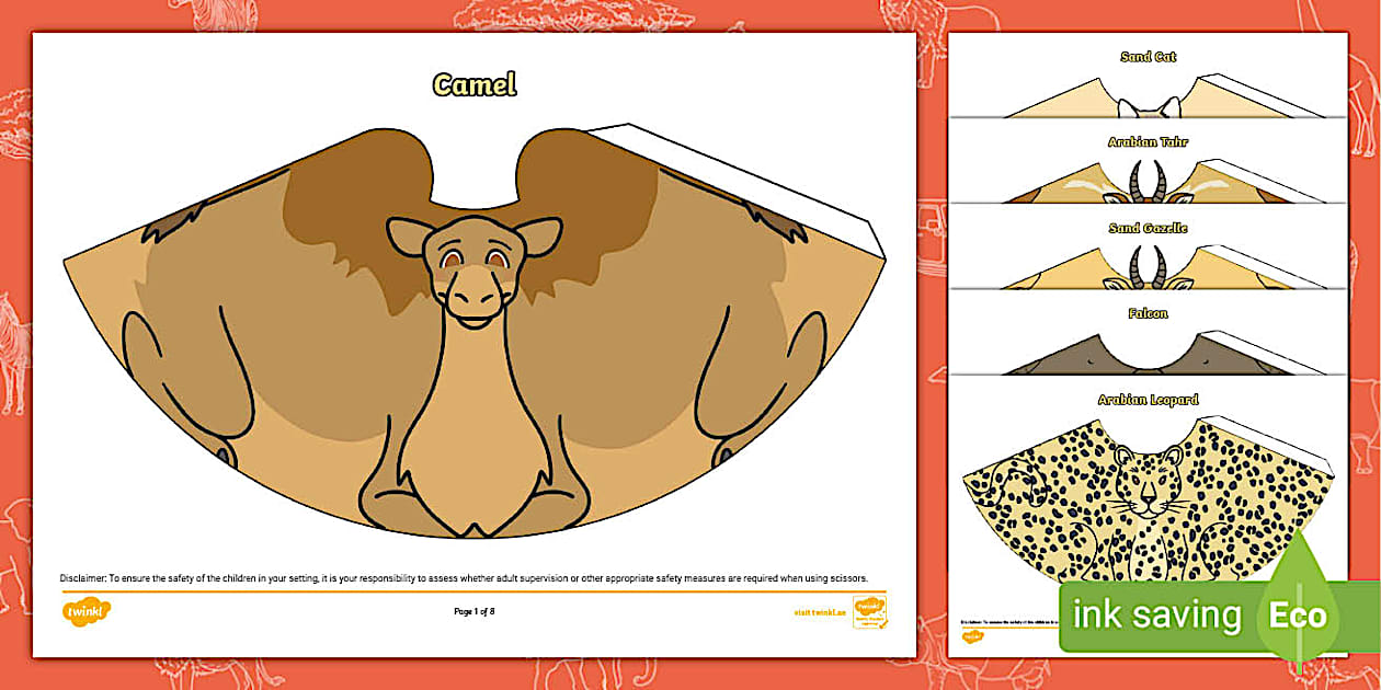 UAE Cone Animals (Teacher-Made) - Twinkl