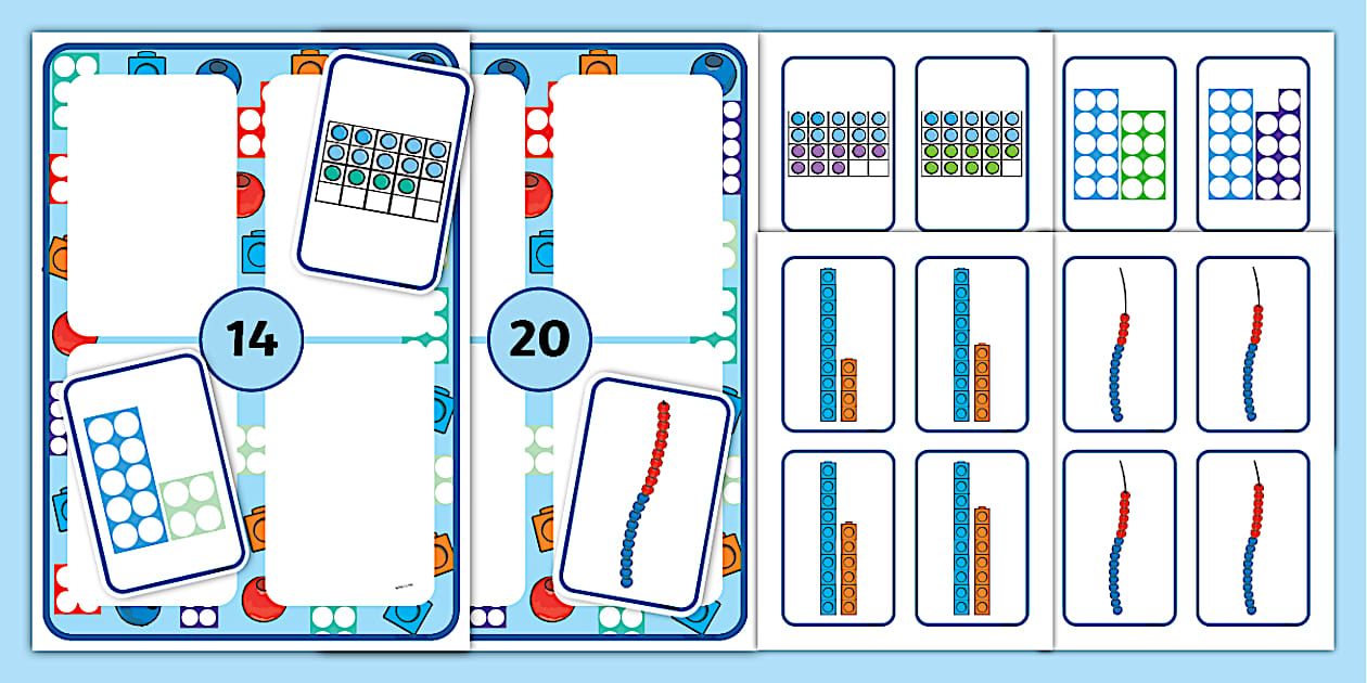 👉 Sorting Number Representations 14-20 Activity | Twinkl