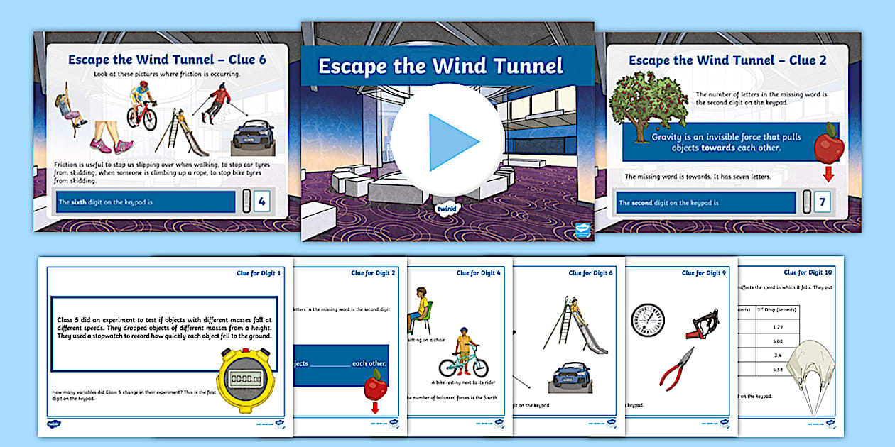 Year 5 Forces Escape the Room Game (teacher made) - Twinkl