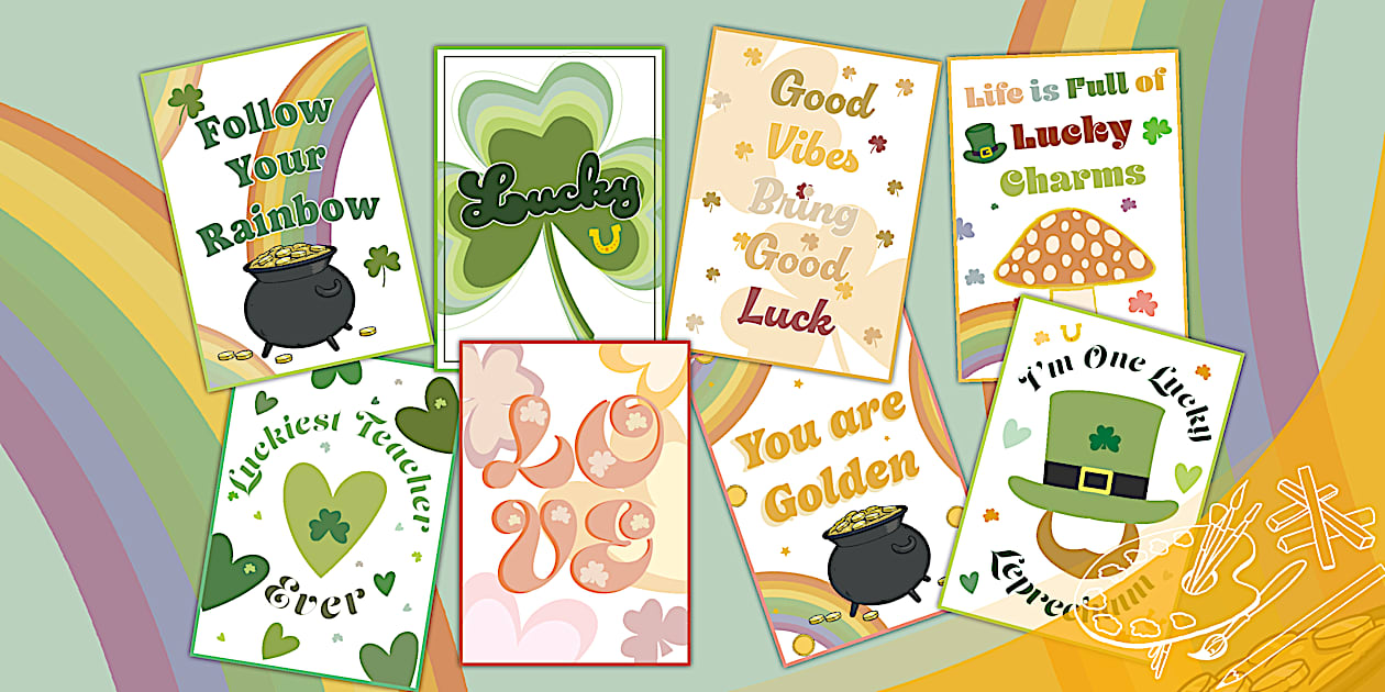 St Patrick's Day Inspirational Posters Pack - Twinkl