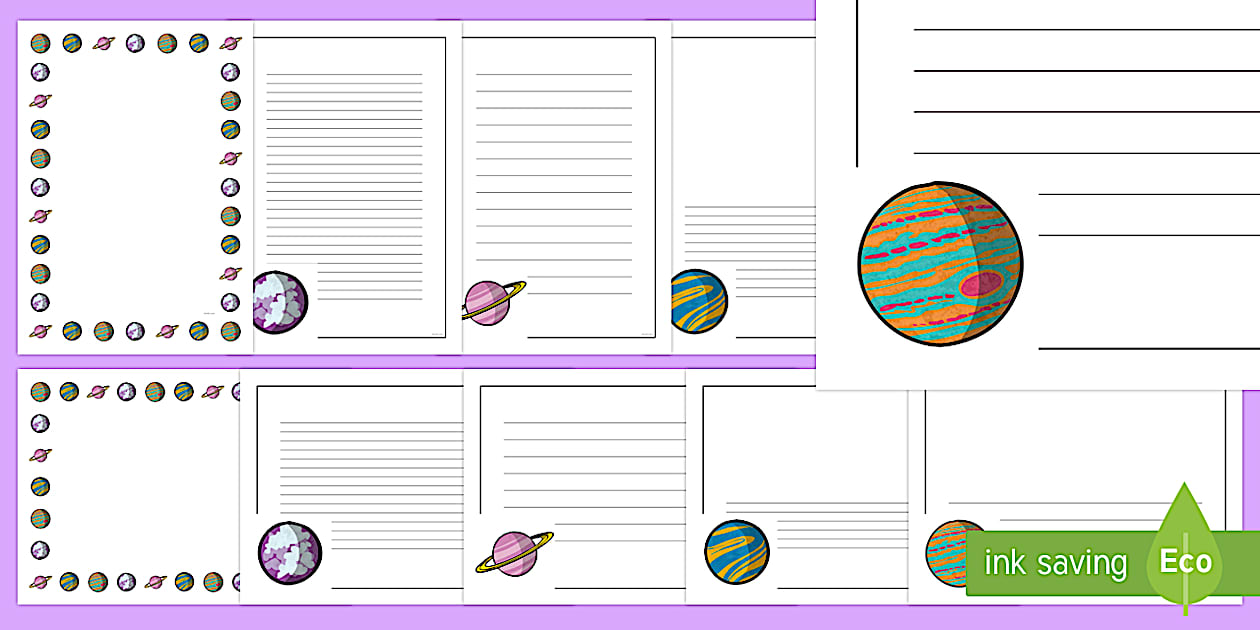 Editable Planet Page Border Pack (teacher made) - Twinkl