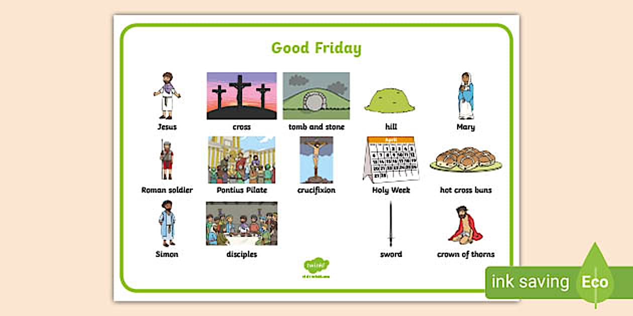 Easter - Good Friday - Word Mat