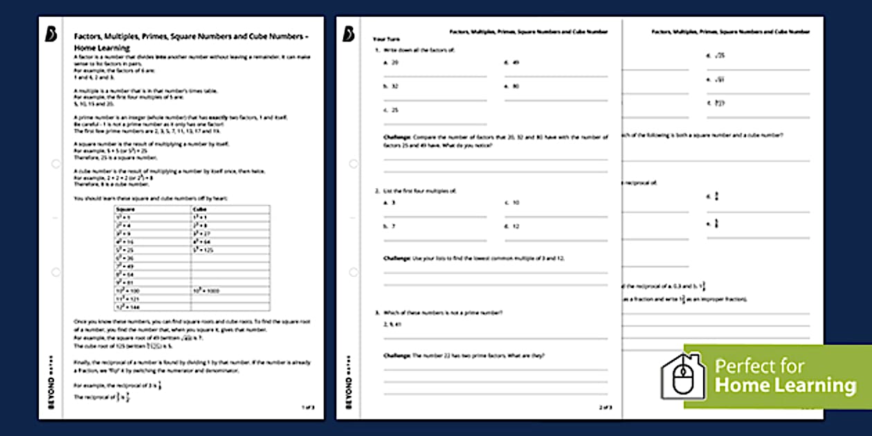 👉 Types of Number KS3 Walkthrough Worksheet | KS3 Maths