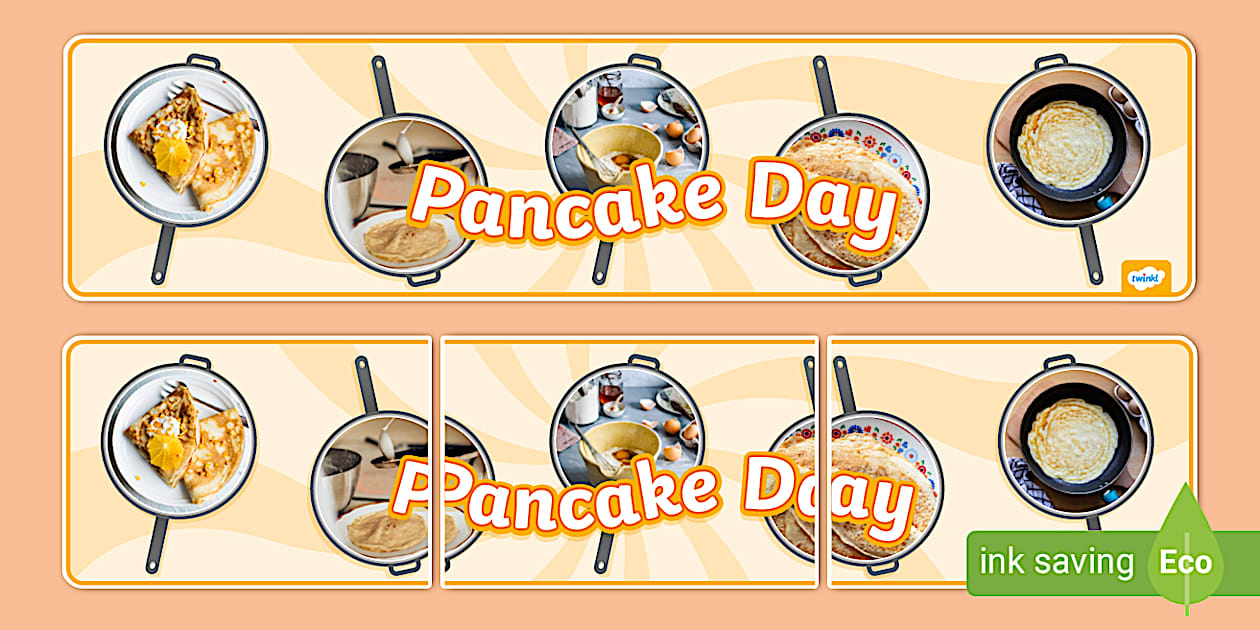 Pancake Day Photo Display Banner (teacher made) - Twinkl