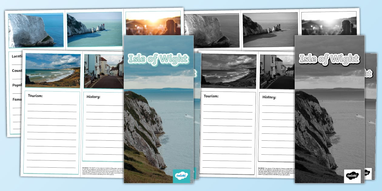 Isle of Wight Leaflet Template (Teacher-Made) - Twinkl
