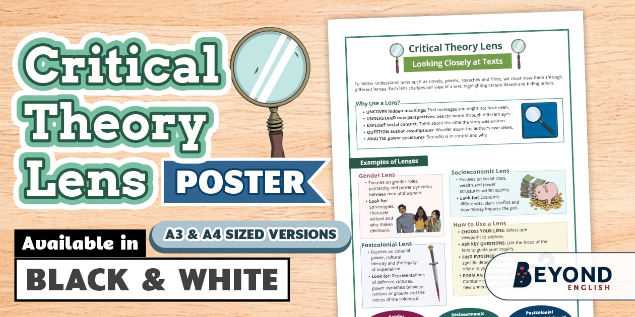 Critical Theory Lens Poster