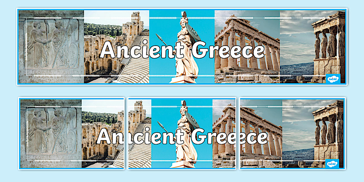Ancient Greece Photo Display Banner (teacher made) - Twinkl