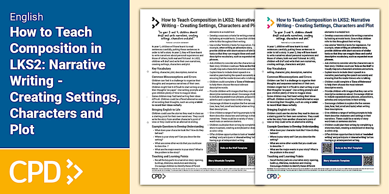 How to Teach Composition in LKS2: Narrative Writing - Twinkl