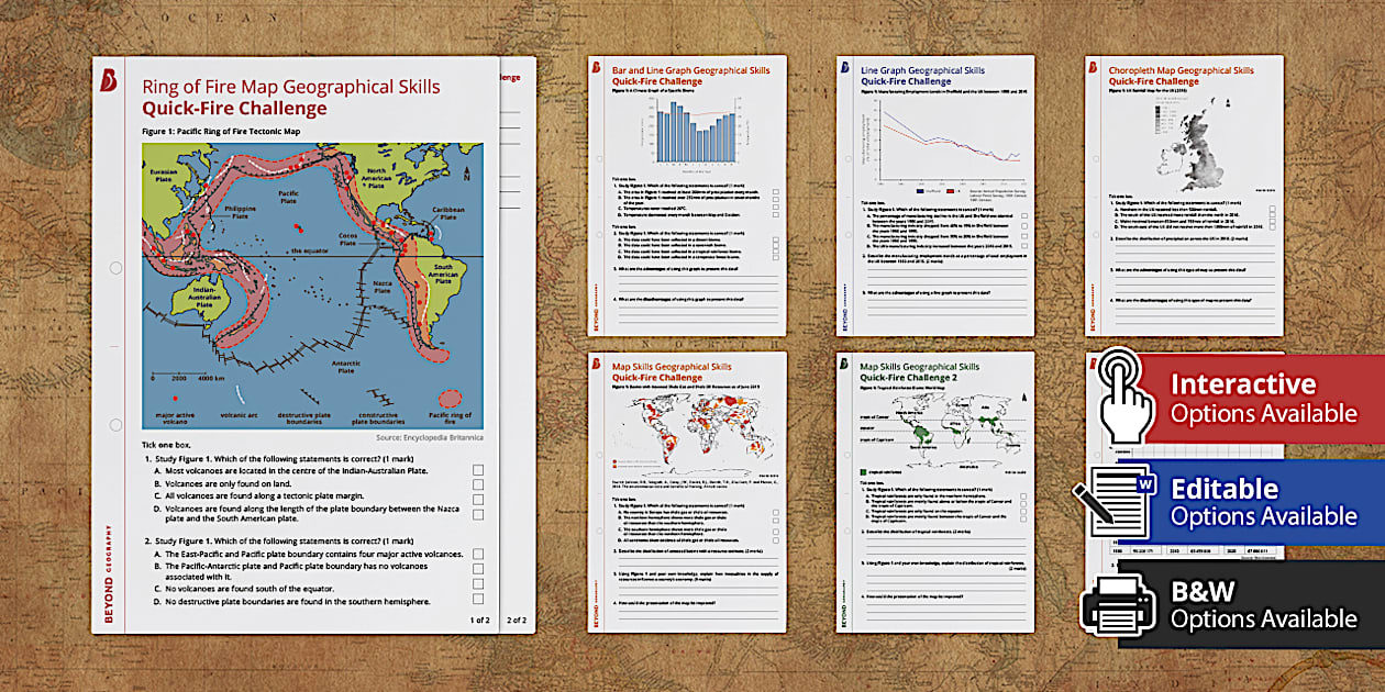 GCSE Geographical Skills Quick-Fire Challenge Resource Pack 1