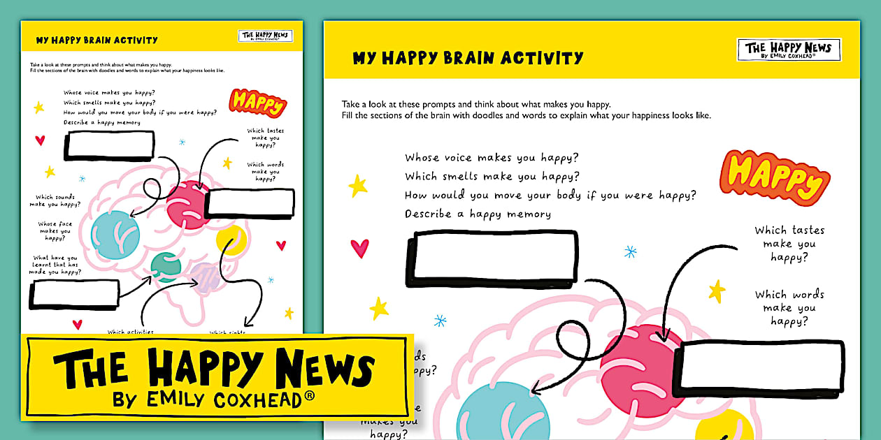 FREE! - The Happy News: My Happy Brain Activity - Twinkl
