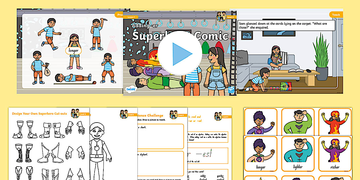 Adding -er Lesson Pack - Level 5 Week 24 Lesson 1 - Twinkl