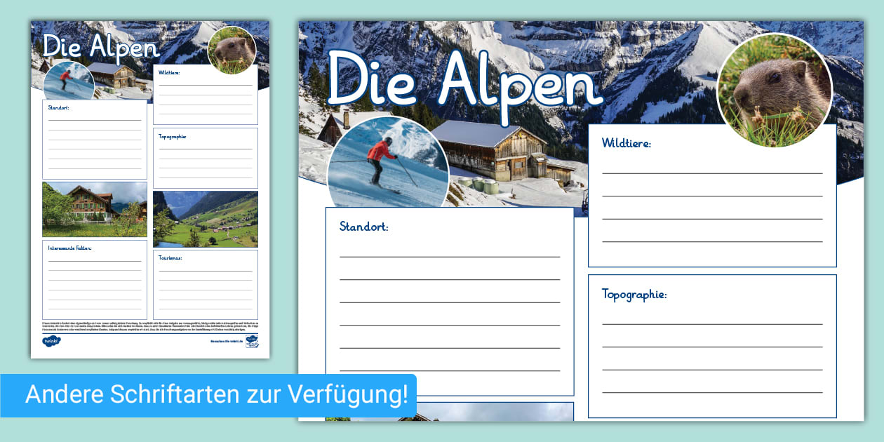 Die Alpen - Fakten