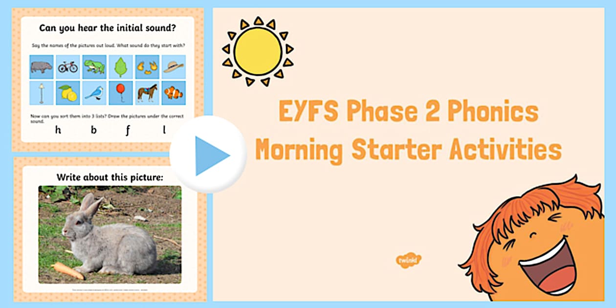 Precursive Phase 2 Phonics Morning Starter Activities PowerPoint