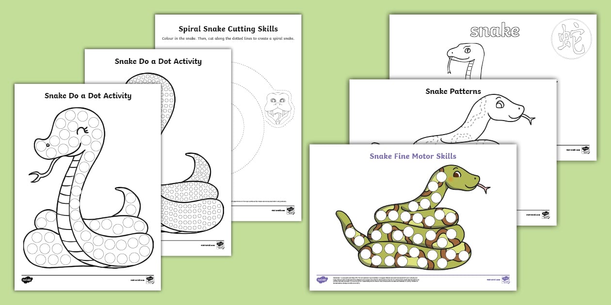 Year of the Snake Fine Motor Skills Activity Pack | Twinkl