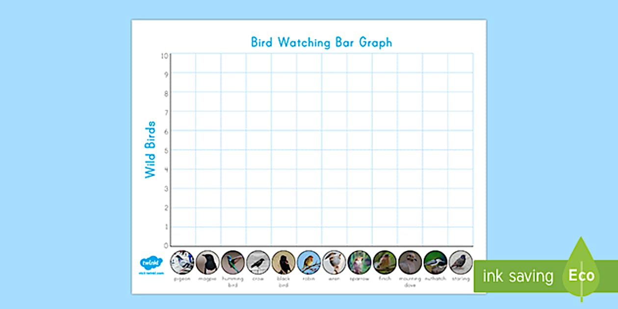 Bird Watching Bar Graph Worksheet - Twinkl