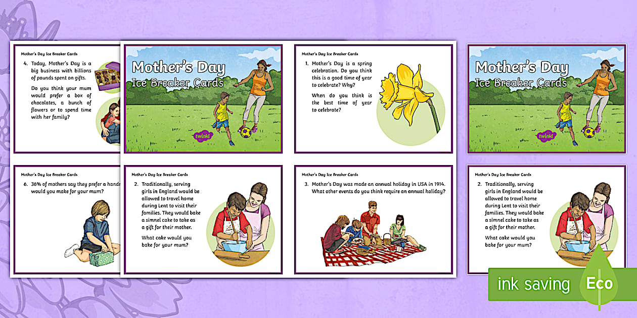 KS2 Mother's Day Ice Breaker Activity (teacher made)