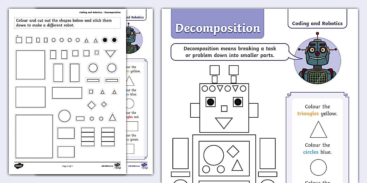 Grade 2 Robotics and Coding Robot Decomposition - Twinkl Grade 2 Robotics and Coding Robot Decomposition - Twinkl