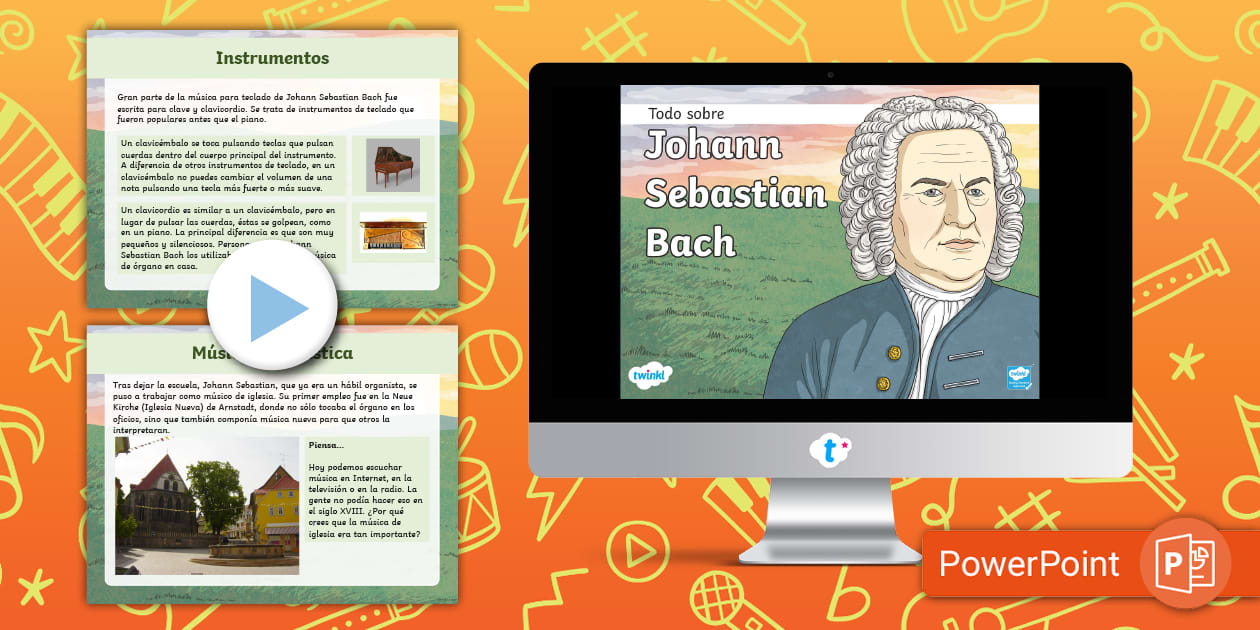 Presentación: Todo sobre Johann Sebastian Bach - Twinkl