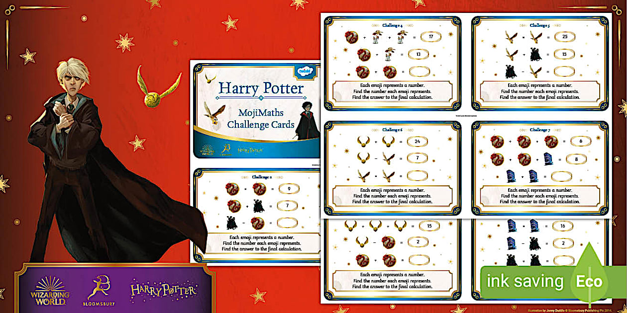 FREE! - 👉 Harry Potter Maths Activity | Bloomsbury Publishing | Twinkl