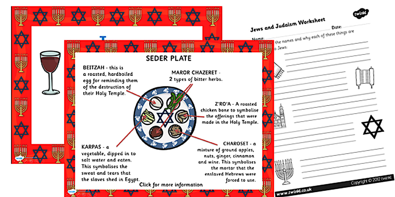 Judaism PowerPoint and Worksheet - Jewish Religion - Twinkl