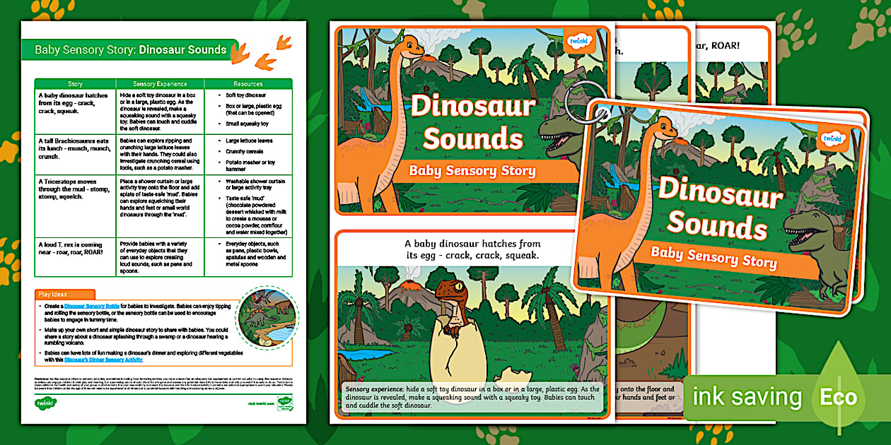 Baby Sensory Story: Dinosaurs | Twinkl (teacher made)