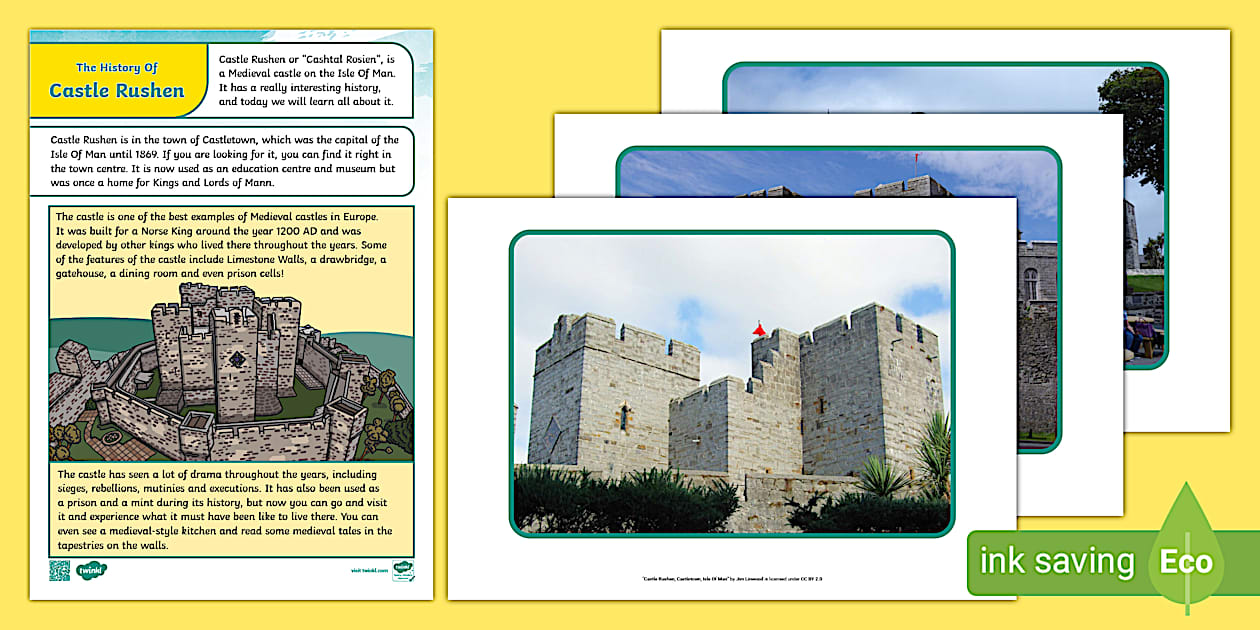 Castle Rushen Photo Pack and Fact File - Twinkl