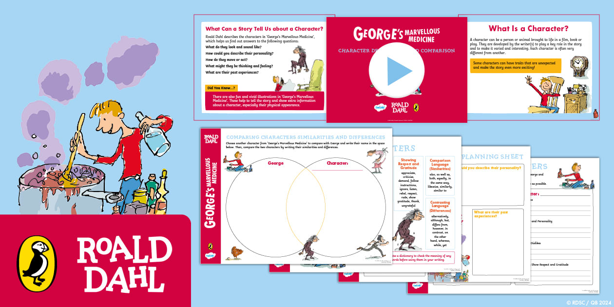 FREE! - George's Marvellous Medicine: Character Pack [Ages 7-11]