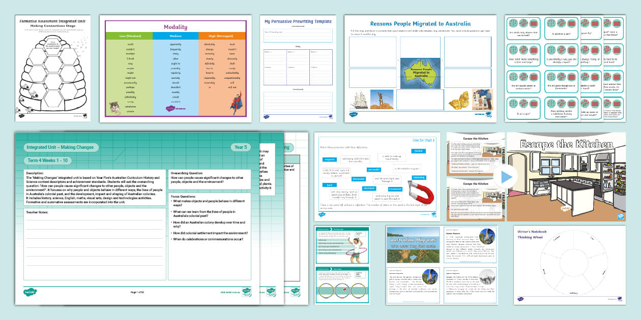 Making Changes Yr 5 Wk 7-8 (teacher made) - Twinkl