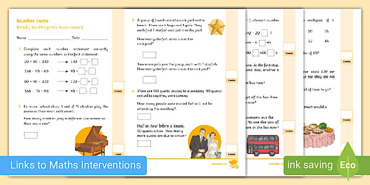 👉 Assessment of Y3 Ready-to-Progress Criteria: Number Facts