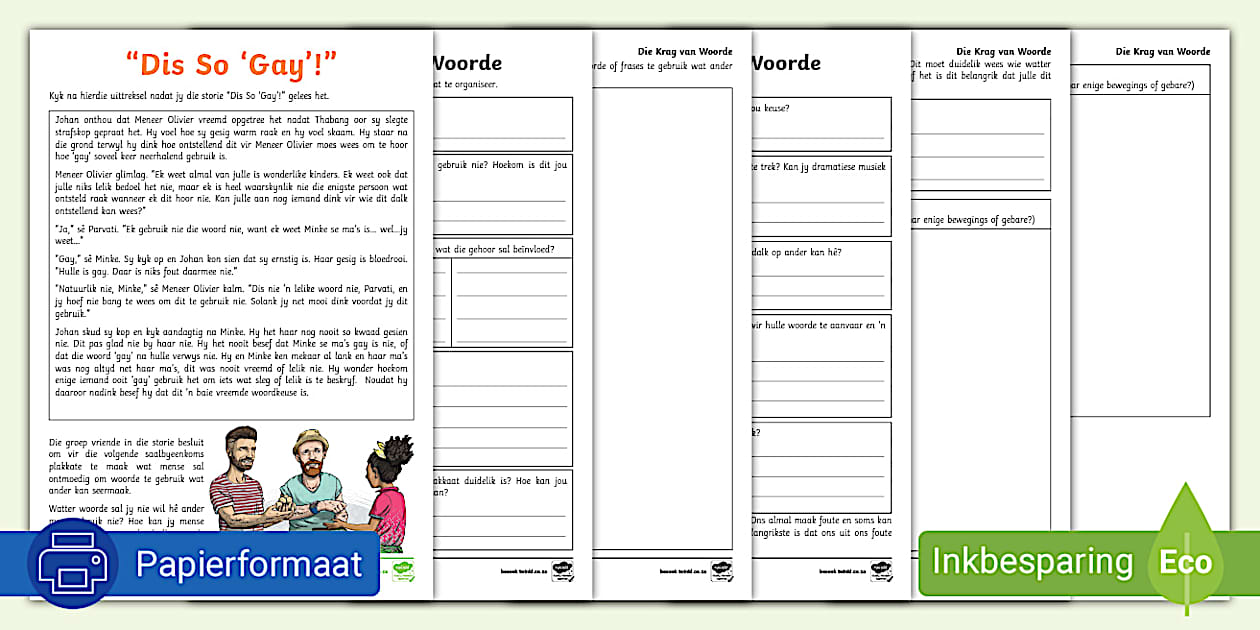 Dis So Gay! Saal opvoering en Plakkaat Aktiwiteit - Twinkl
