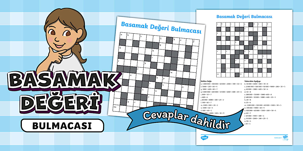 Basamak Değeri Bulmacası-Twinkl