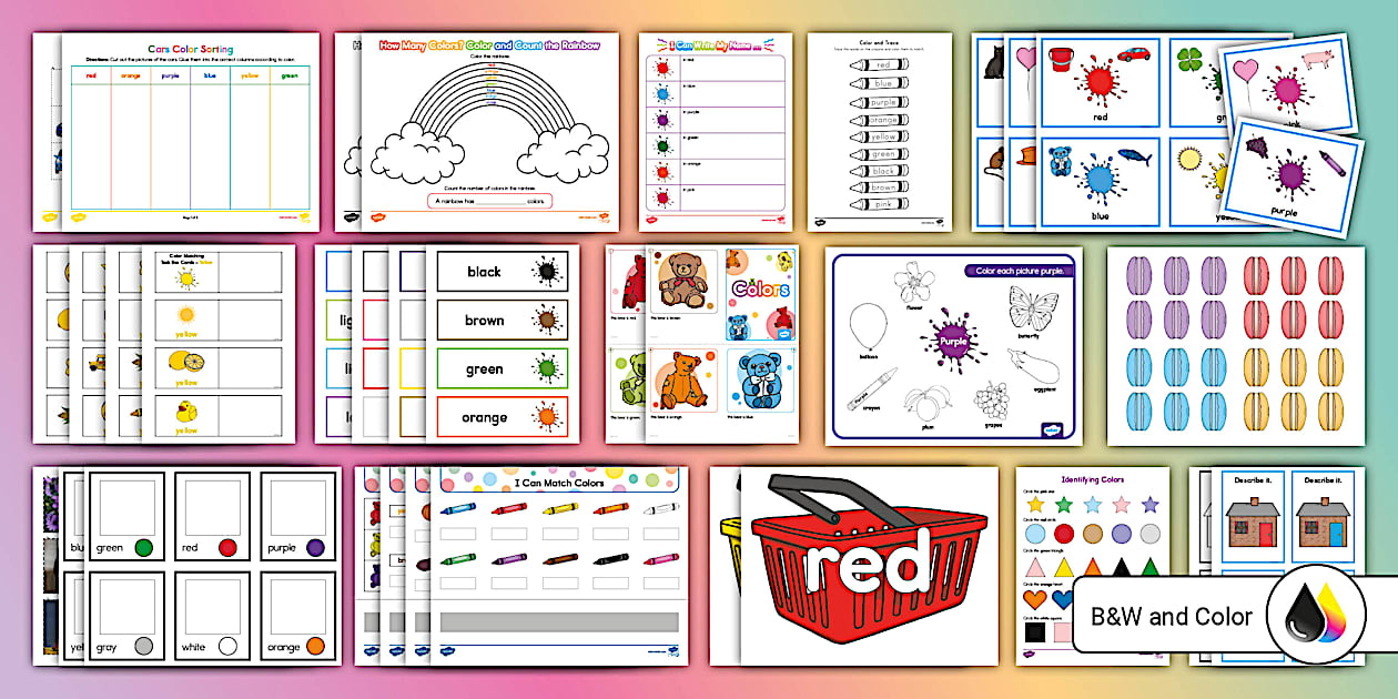 Colors Activity Pack for PreK-K (teacher made) - Twinkl