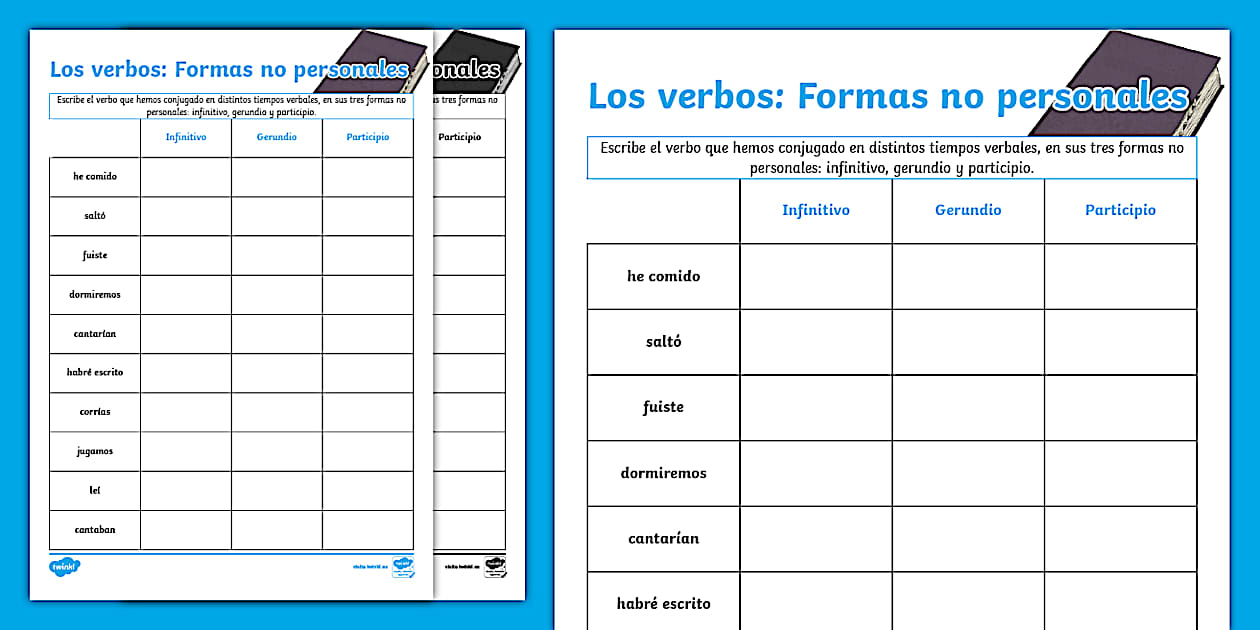 Ficha de actividad: Verbos