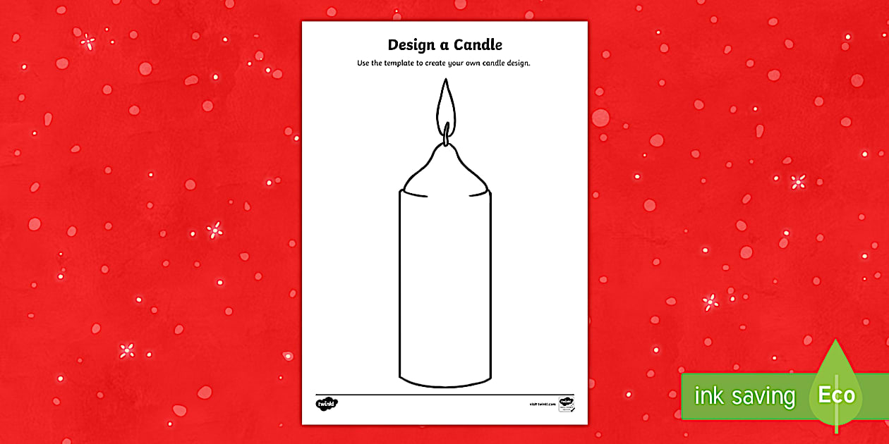 Design a Candle Worksheet - Children's Craft Ideas - Twinkl