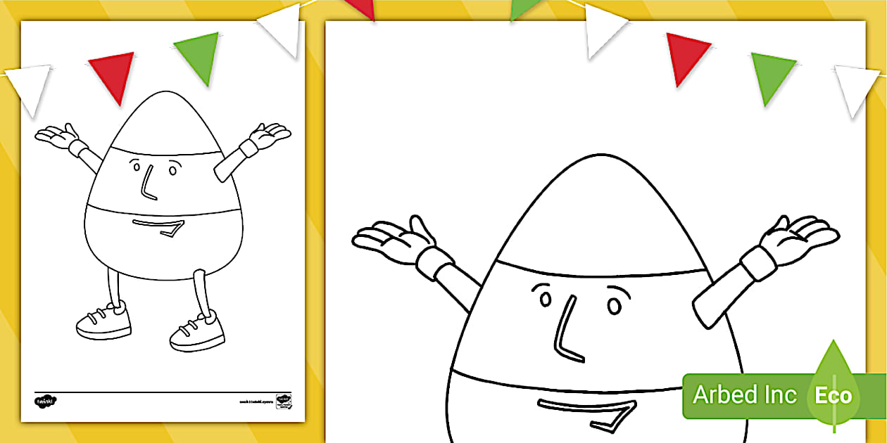 Taflen Lliwio Mistar Urdd/Mr Urdd Colouring Sheet - Twinkl
