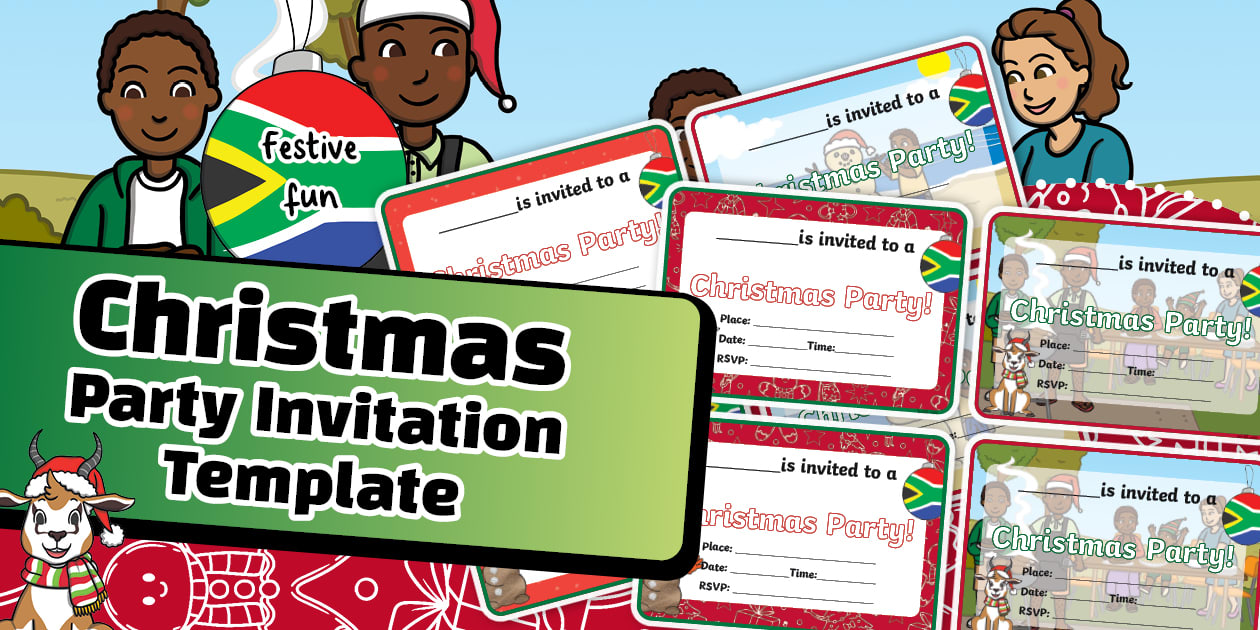 * NEW * Foundation Phase Life Skills - Christmas Party - Invitation ...